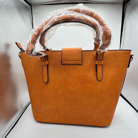 QVC | Bags | Nwot Qvc Tanned Leather Purse Combo | Poshmark